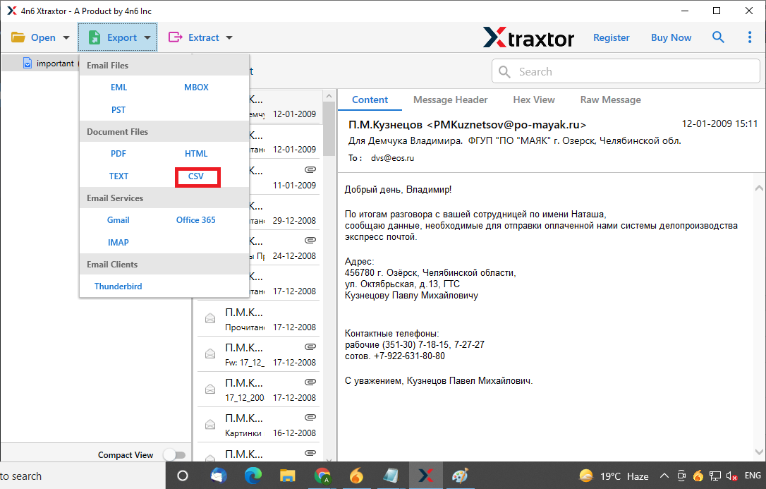 How To Convert Dbx Files To Csv Format 2103