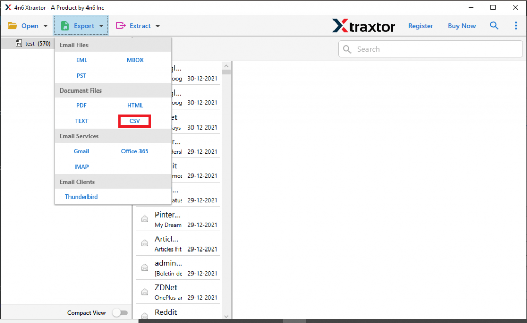 How to Convert SeaMonkey Mails to CSV format?