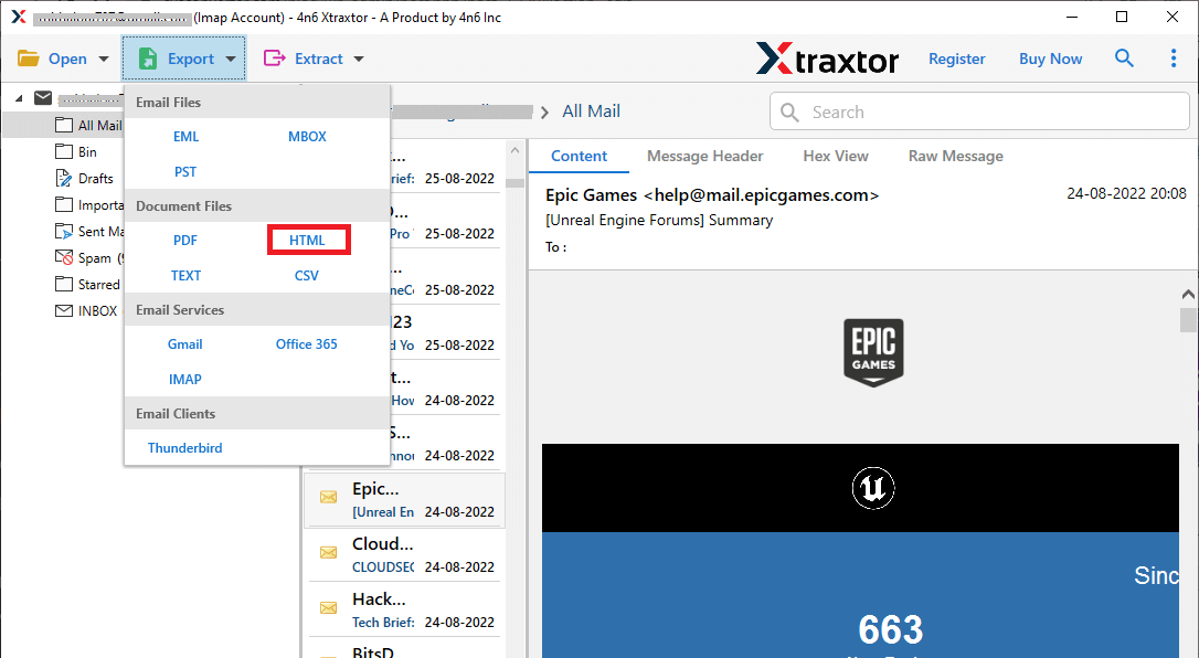 How to Export Yahoo Mail to HTML Format?